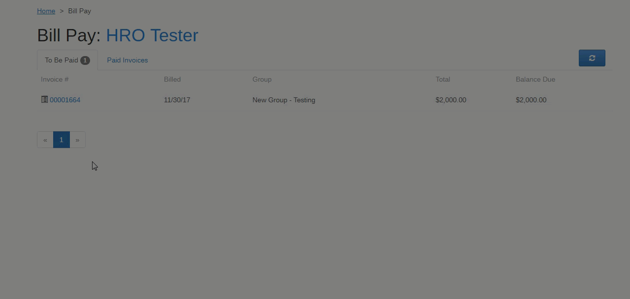How to View your Invoice – HR Options
