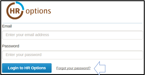 How to reset my password – HR Options