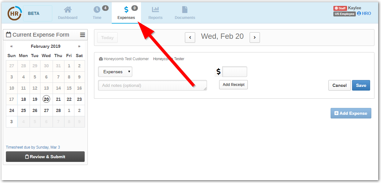 How to Submit Expenses or Mileage – HR Options How to Submit Expenses or Mileage – HR Options