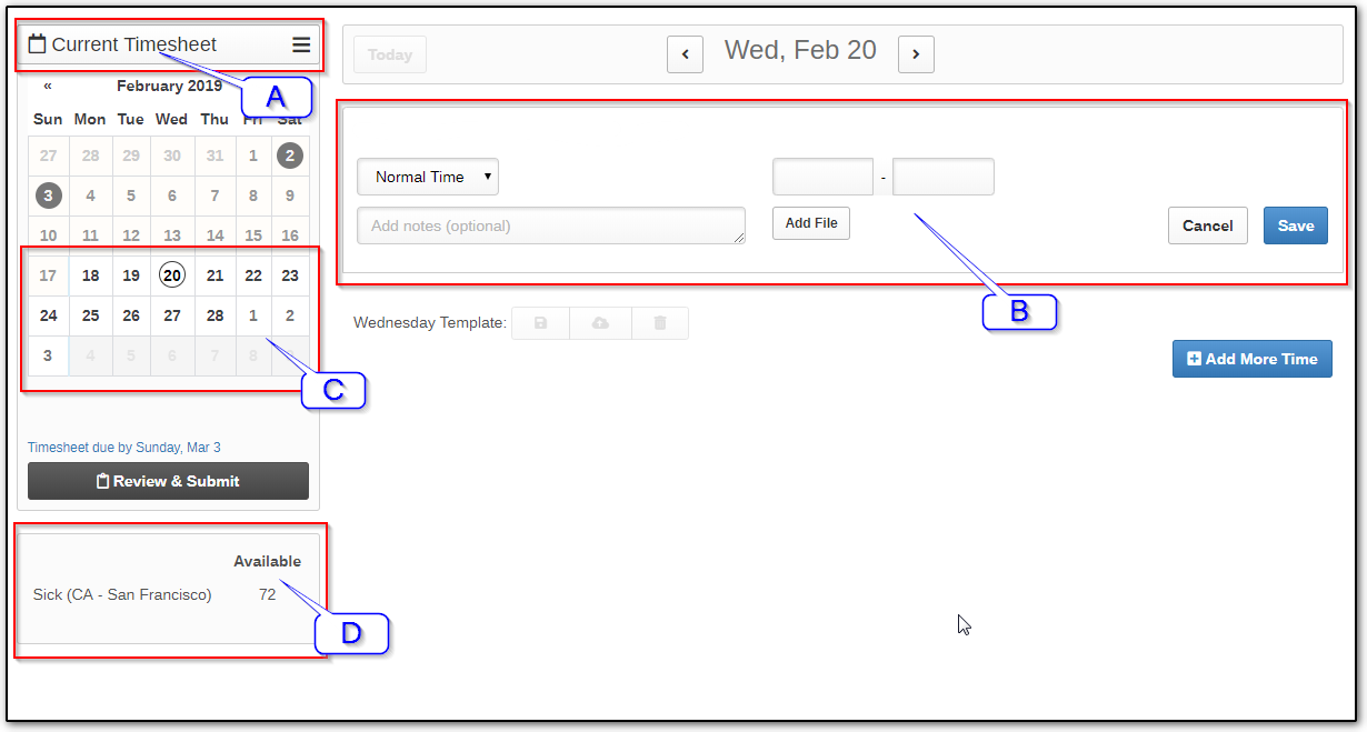 Logging Time – HR Options